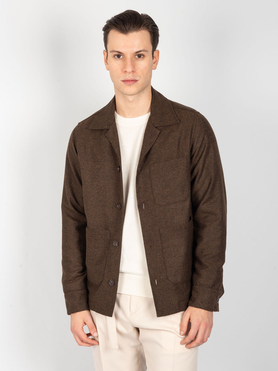 Tintoria Mattei | Overshirt Lana - Marrone – Naldi