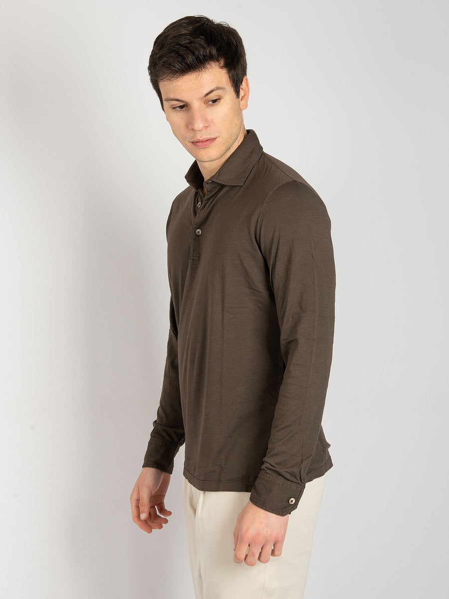 H953 | Polo Camicia Portofino - Moro – Naldi