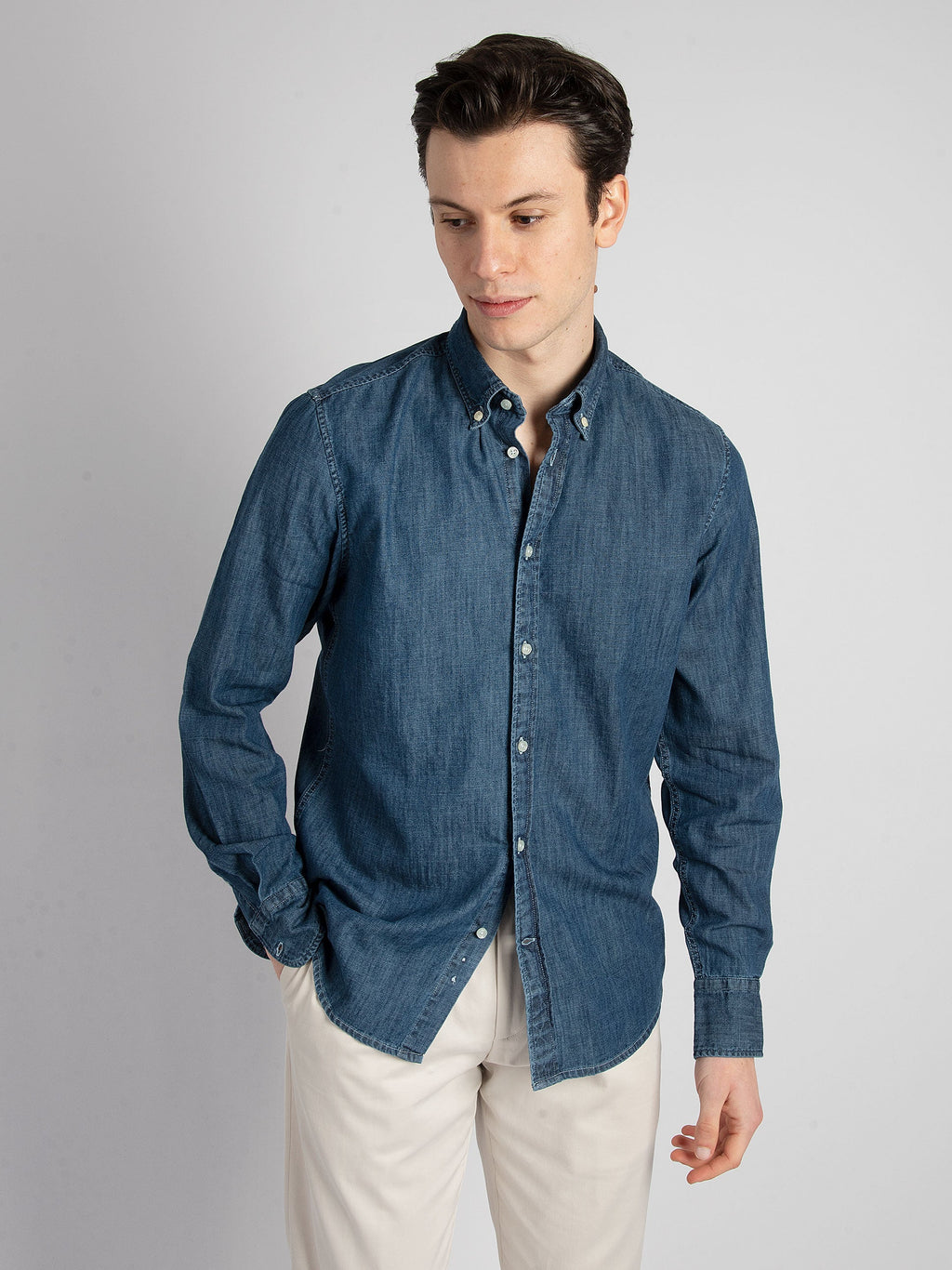 Deperlu | DCamicia 'Nick' - Blu Denim – Naldi