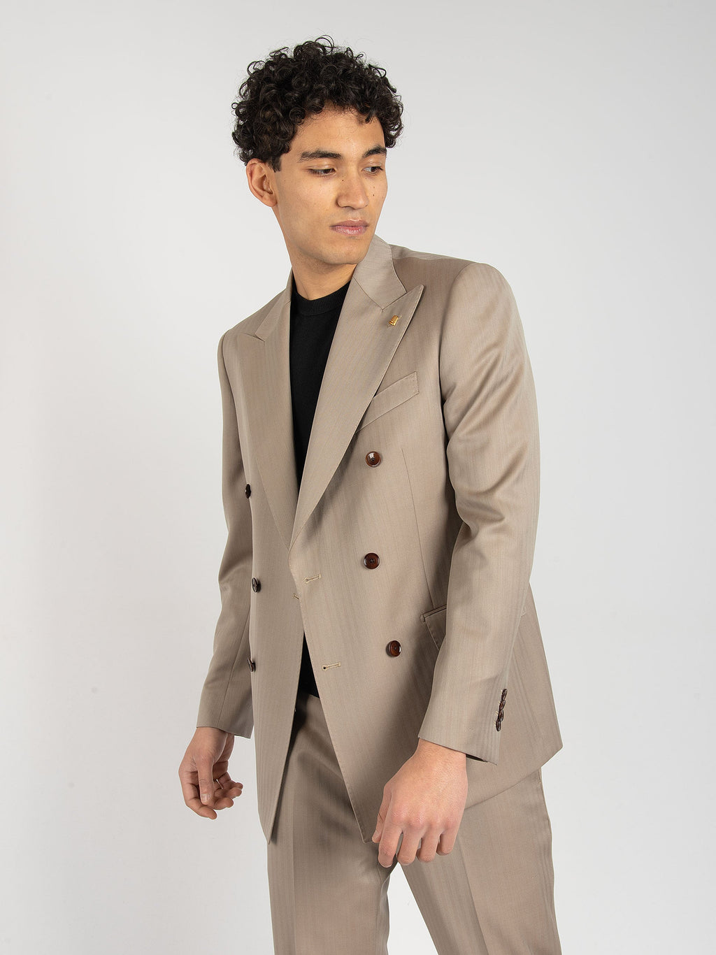 Sartoria LaTorre | Abito Doppiopetto Solaro- Beige – Naldi